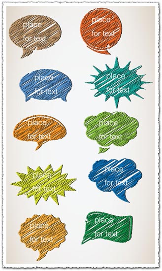 Creative colored dialog box vector Creative colored dialog box vector