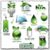 Green elements and icons